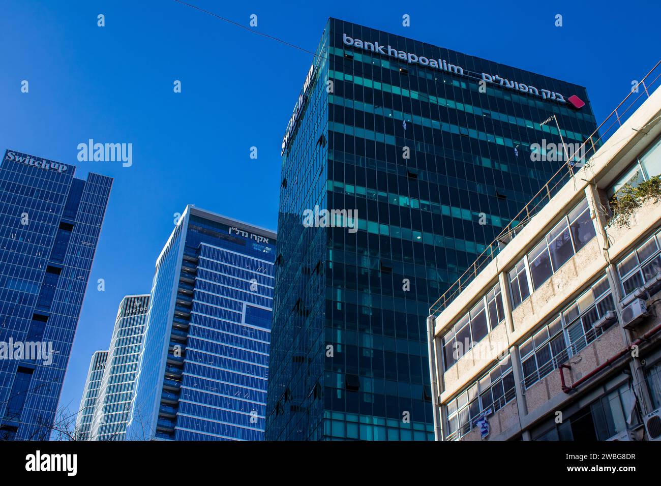 Tel Aviv, Israel – January 10, 2024 Cityscape of Tel Aviv, iconic city ...