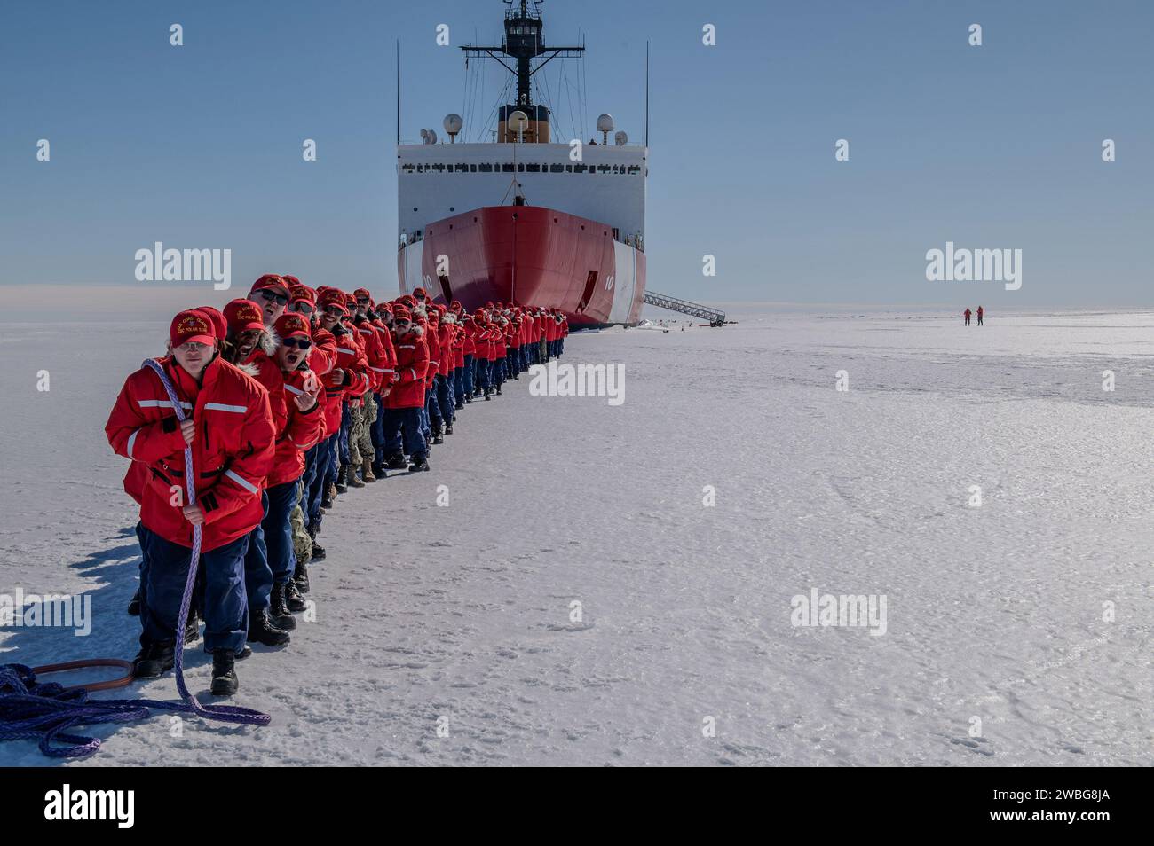 Antarctica. 29th Dec, 2023. The crew of the U.S. Coast Guard Cutter ...