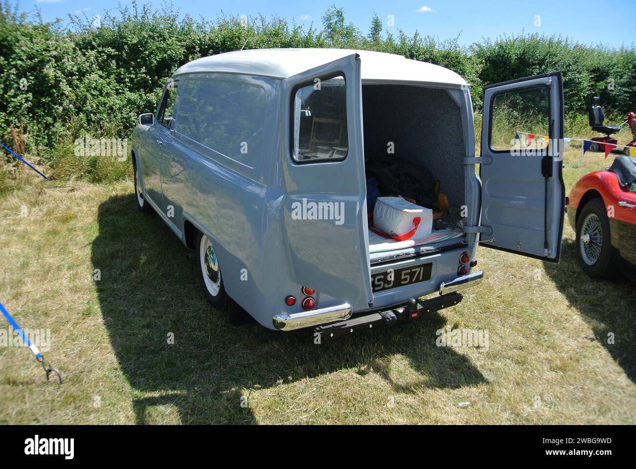 A 1960 Austin A55 van parked on display at the 47th Historic Vehicle ...