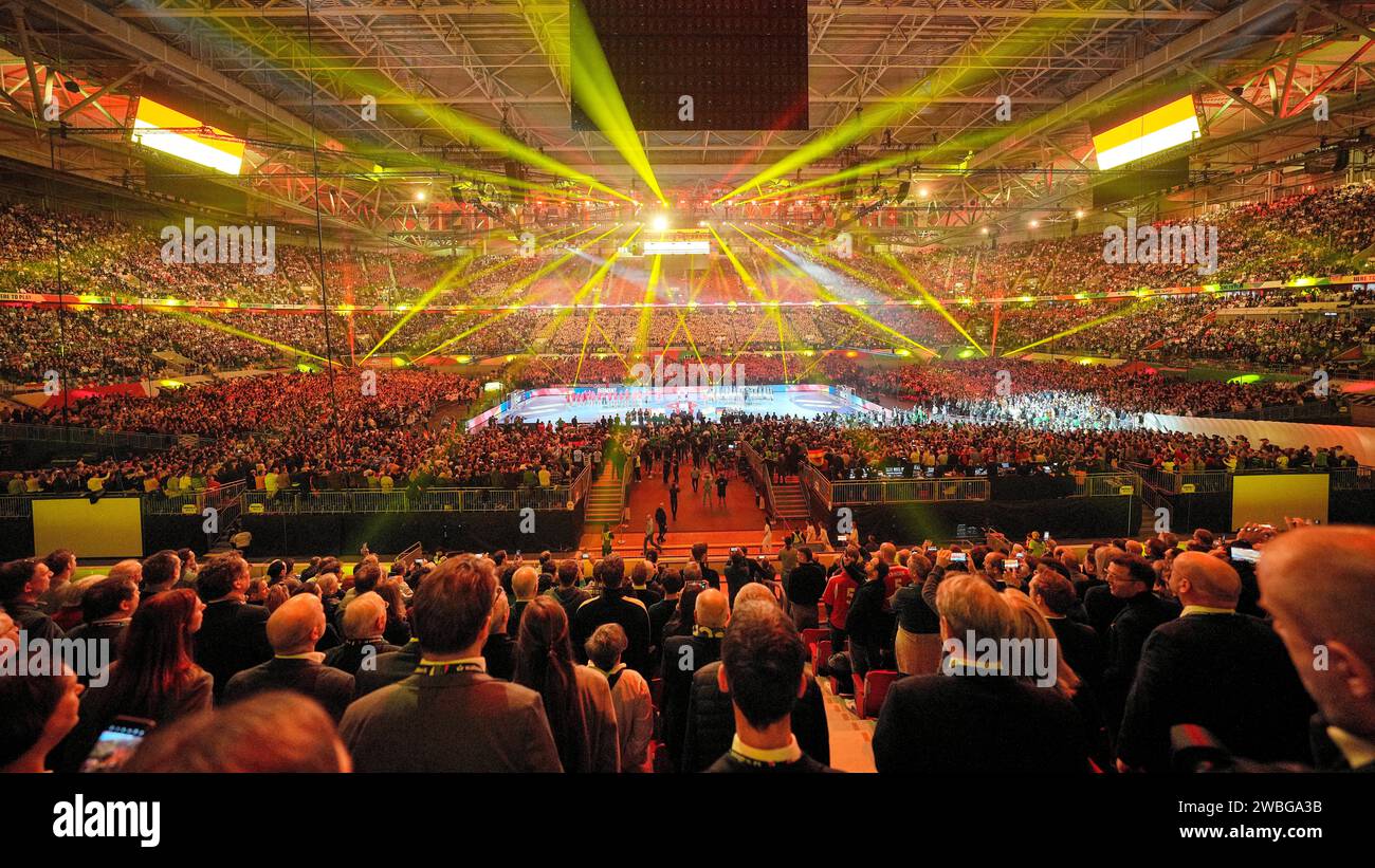 A handball world-record crowd of 53,586 spectators witnesses the Men's ...