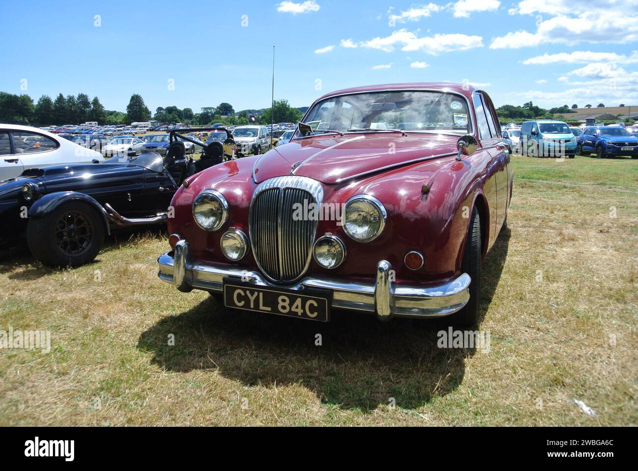 A 1965 Daimler V8-250 parked on display at the 47th Historic Vehicle ...