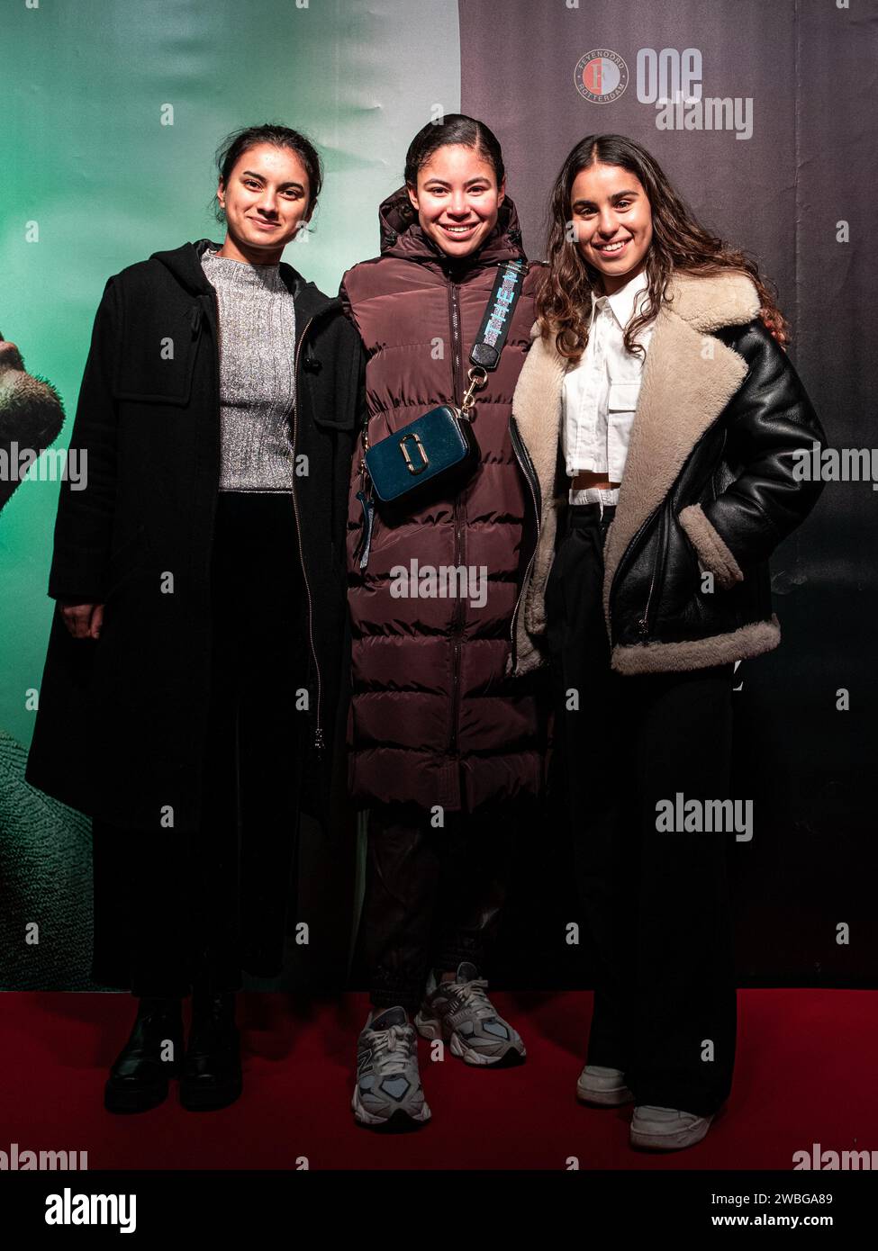 ROTTERDAM - Emma Pijnenburg, Bridget Jno Baptiste, Ziva Henry on the red carpet during the ...