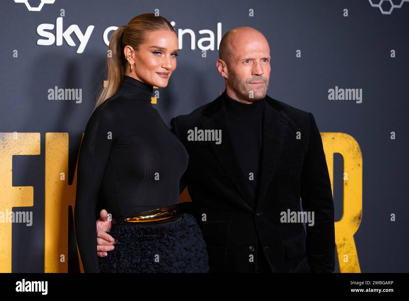 Rosie Huntington-Whiteley, left, and Jason Statham pose for ...