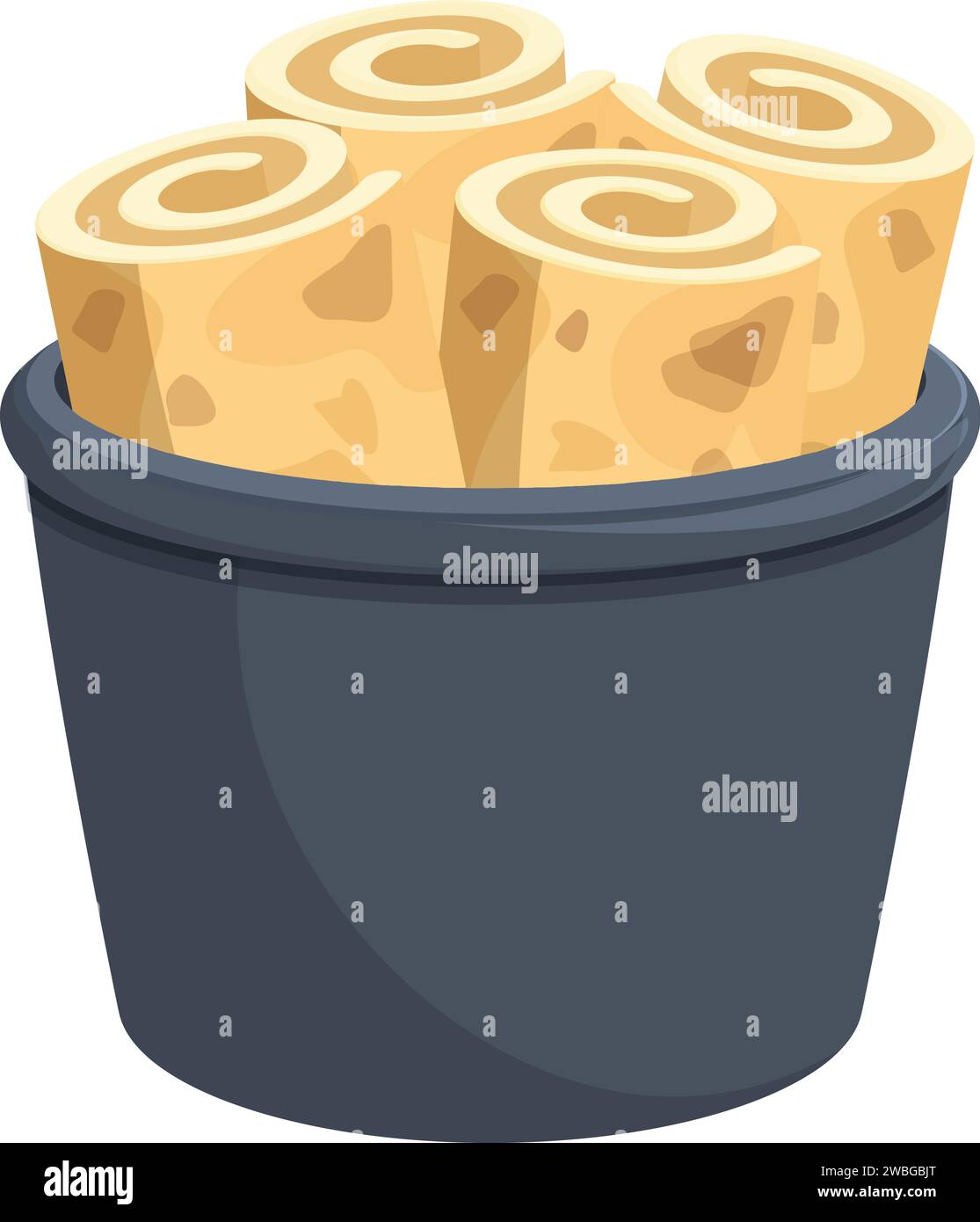 Rolled icecream Stock Vector Images - Alamy
