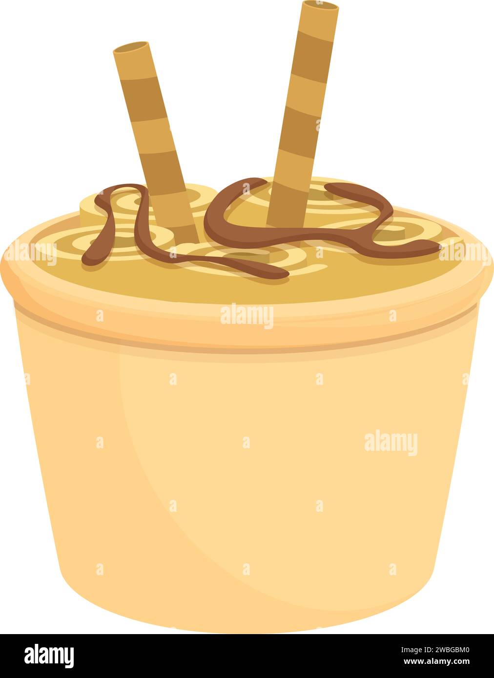 Rolled icecream Stock Vector Images - Alamy