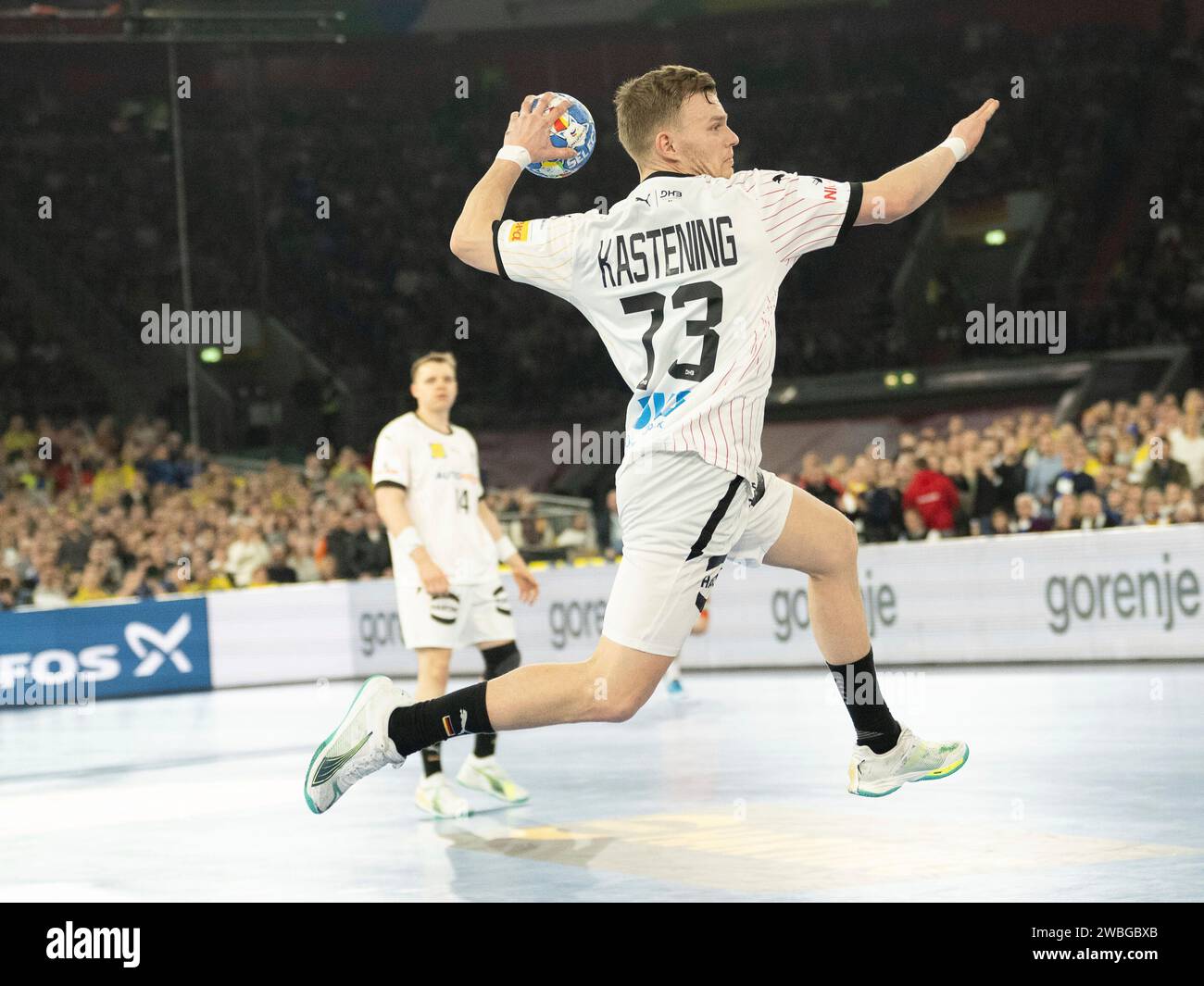 Timo Kastening (Deutschland, #73) bei einem Tempogegenstoss. GER ...