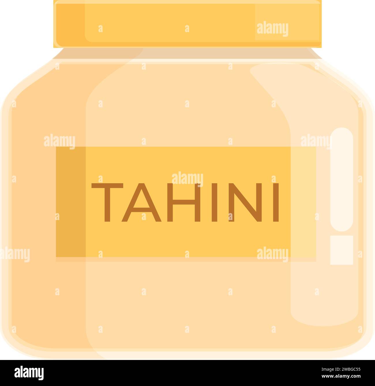 Tahini cream icon cartoon vector. Cooking asian paste. Plate food Stock ...