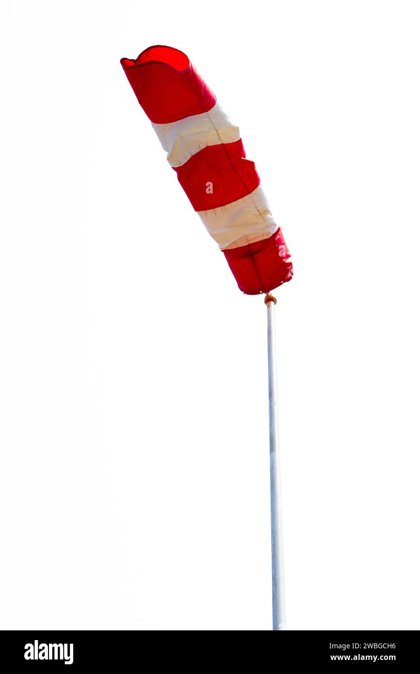 wind, windsock, operation, white, background, ideal, cutting Stock ...