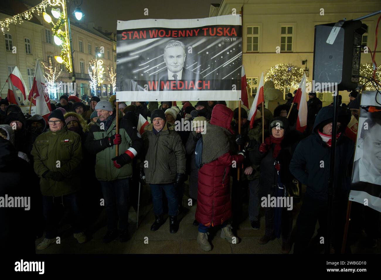 Warsaw, Poland. 10th Jan, 2023. People are seen taking part in a rall ...