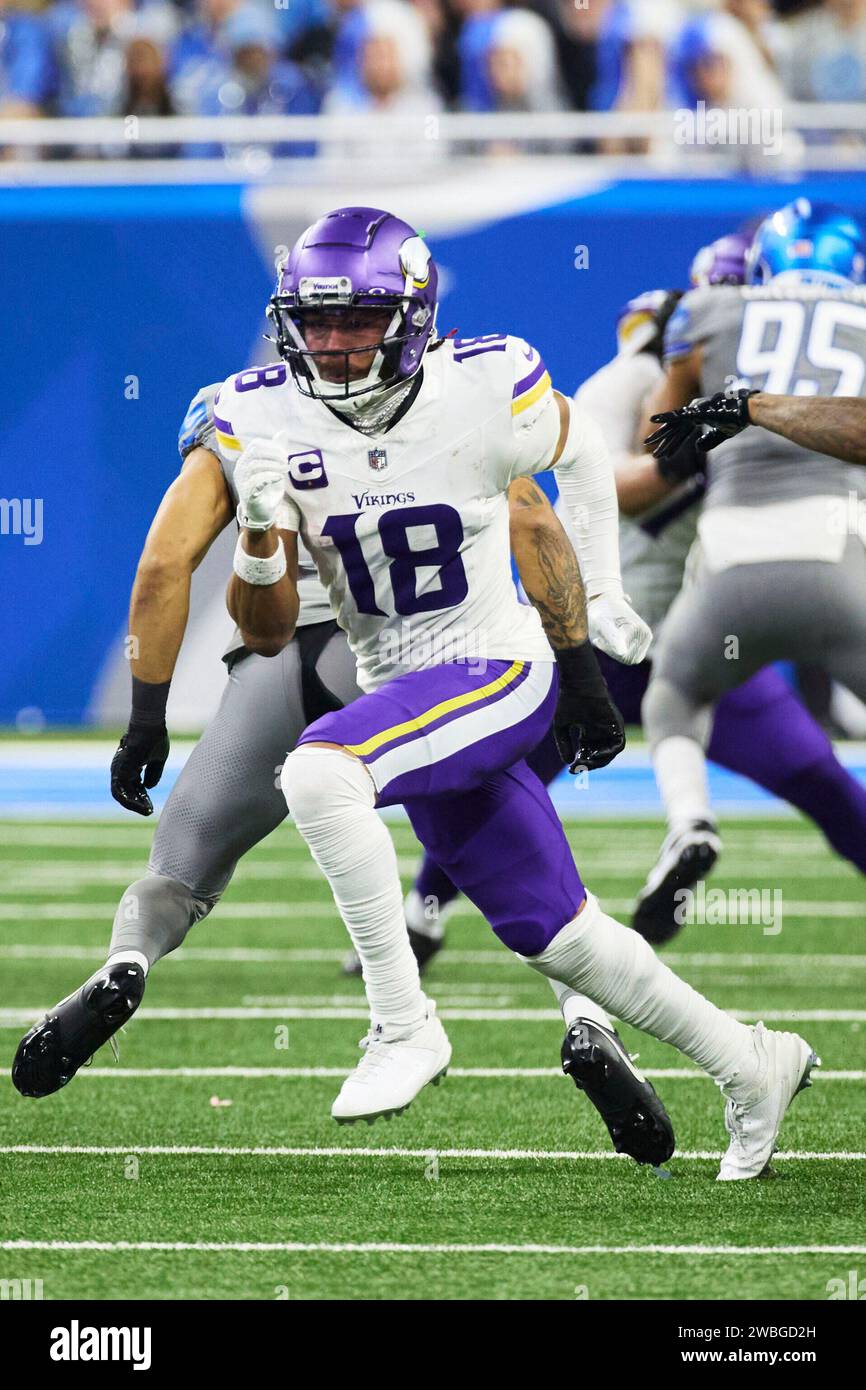 Minnesota Vikings wide receiver Justin Jefferson (18) runs a route ...