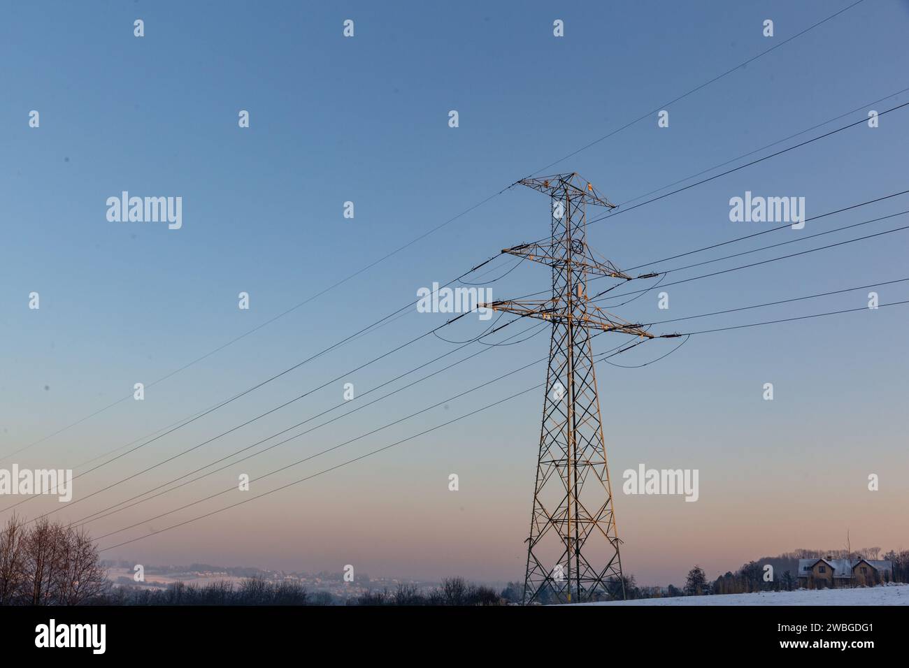 Krakow, Malopolskie, Poland. 10th Jan, 2024. Air pollution haze is seen ...