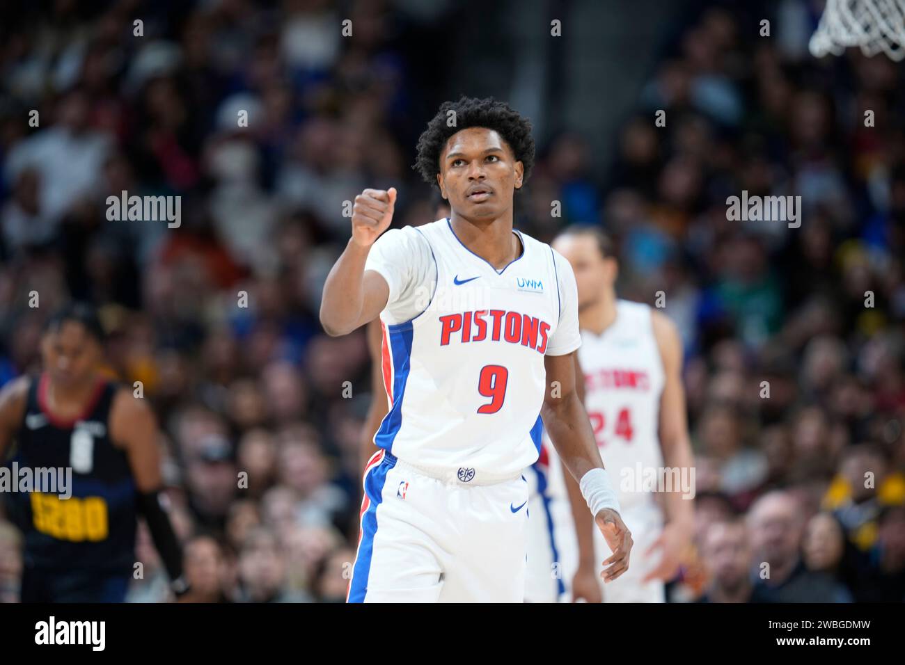 Detroit Pistons forward Ausar Thompson (9) in the second half of an NBA ...