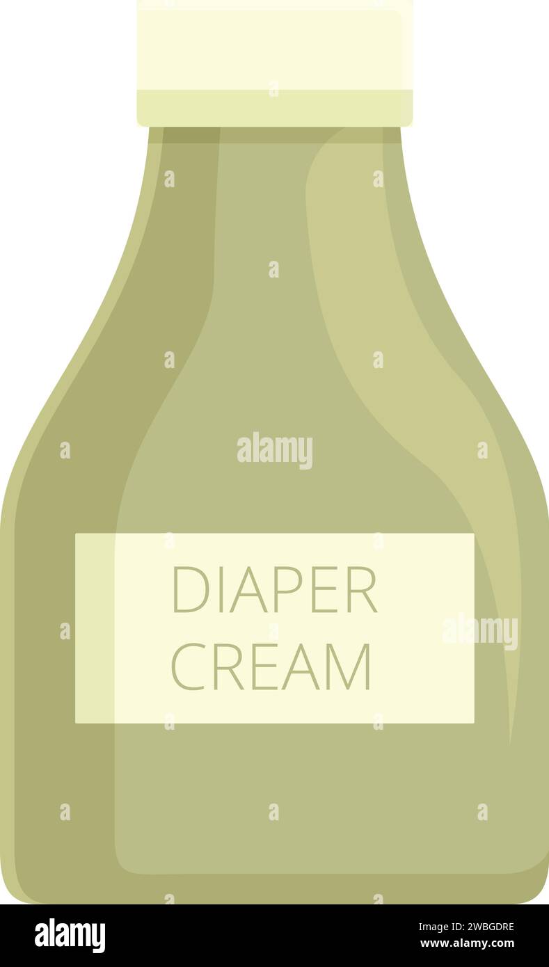 Recipe diaper cream icon cartoon vector. Small irritation. Talcum child ...