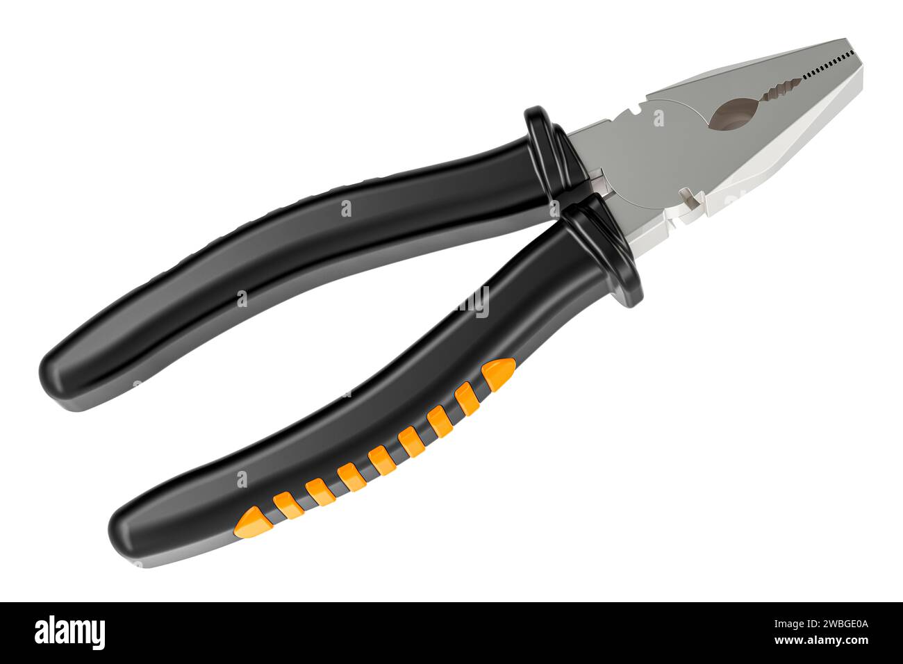 Pliers, 3D rendering isolated on white background Stock Photo - Alamy