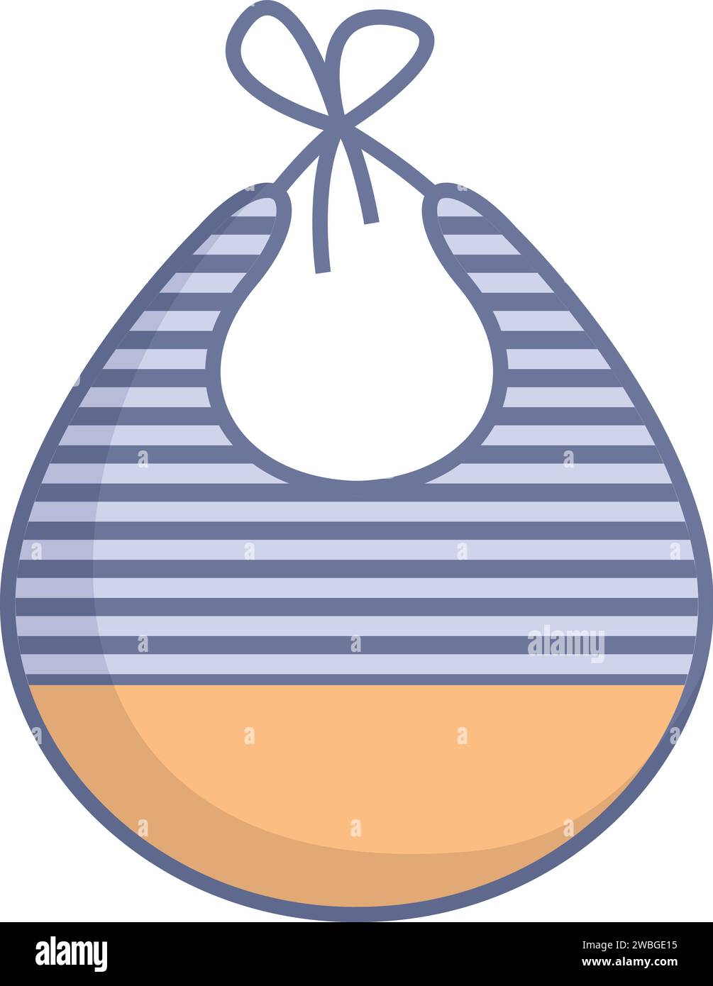 Double color bib icon cartoon vector. Dry fabric. Apron art heart Stock ...