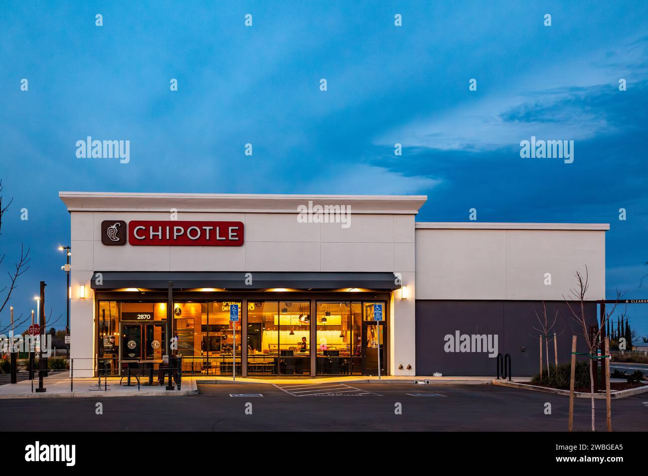 A new Chipotle restaurant store in Ceres California USA Stock Photo - Alamy
