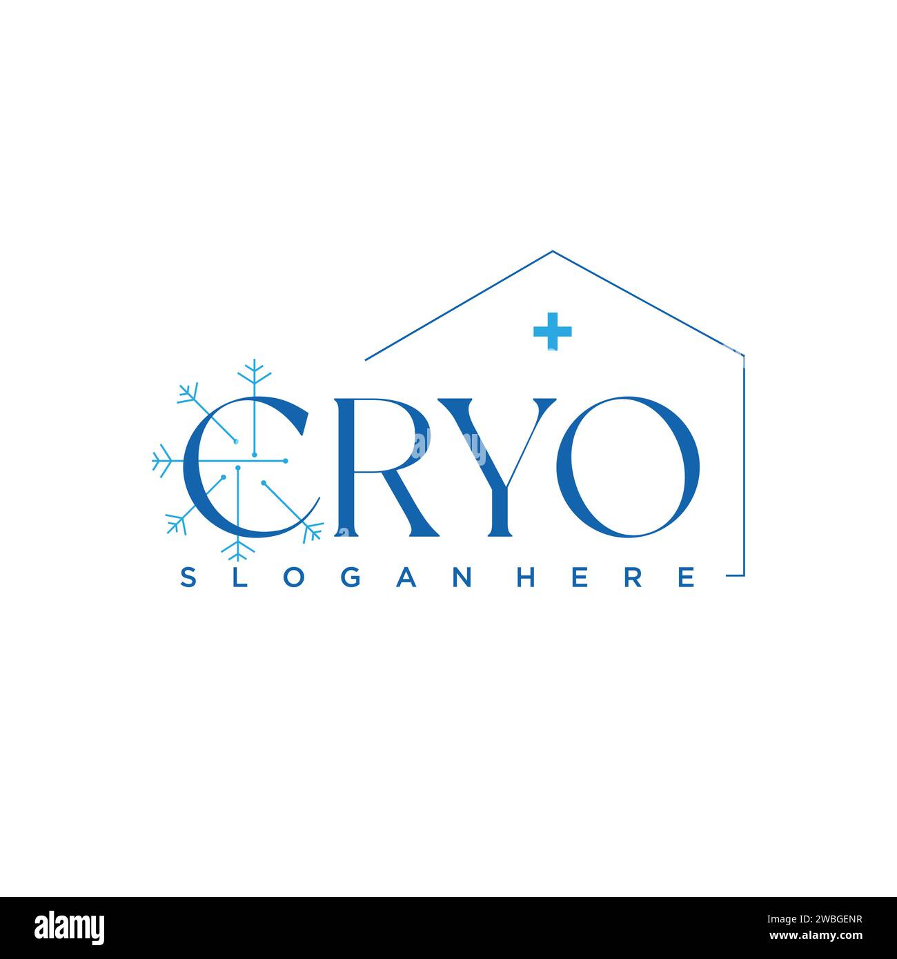 Vector logo design Snowflake sign for house of Cryotherapy. Vector ...