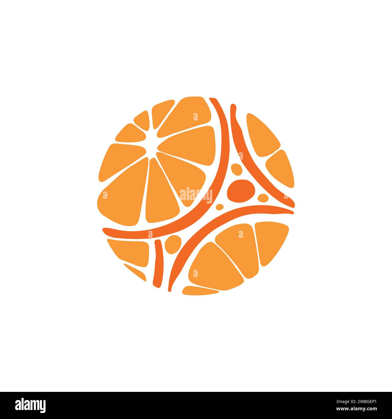 Abstract Lemon pattern logo flat vector design template. Vector ...