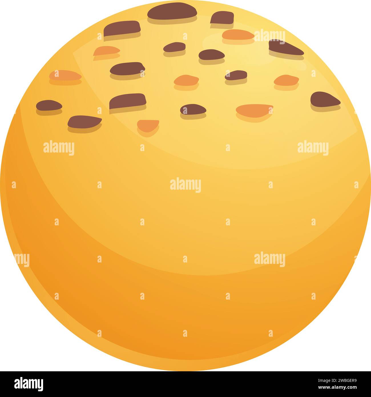 Milk cocoa bomb icon cartoon vector. Sugar hot ball. Candy dessert ...