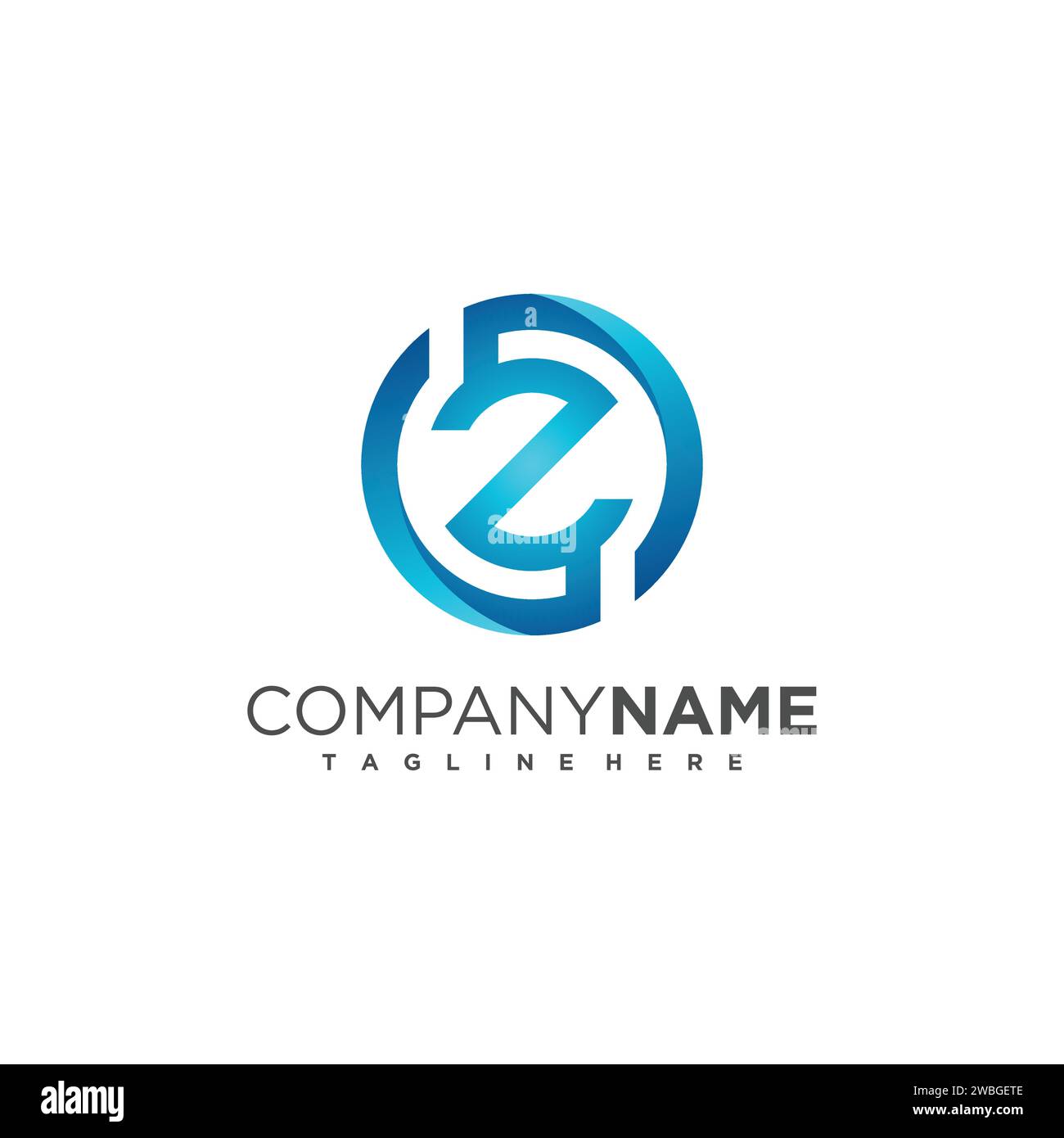 Modern and Minimal layered letter Z logo vector template. Vector ...