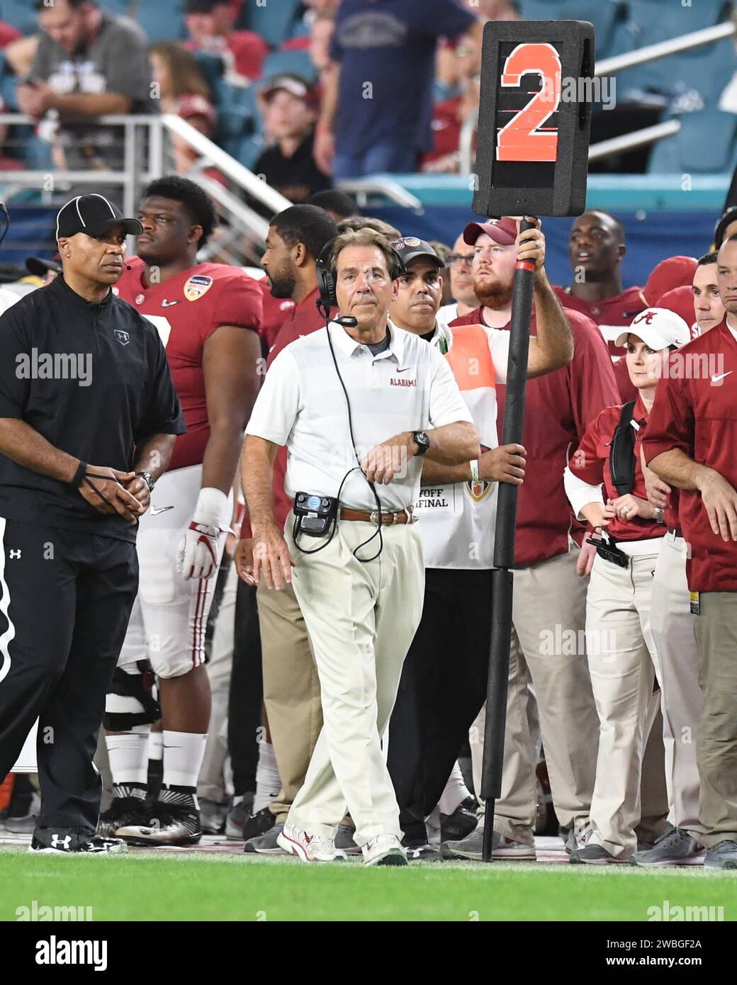 FILE PHOTO** Alabama Football coach Nick Saban Has Retired. MIAMI ...