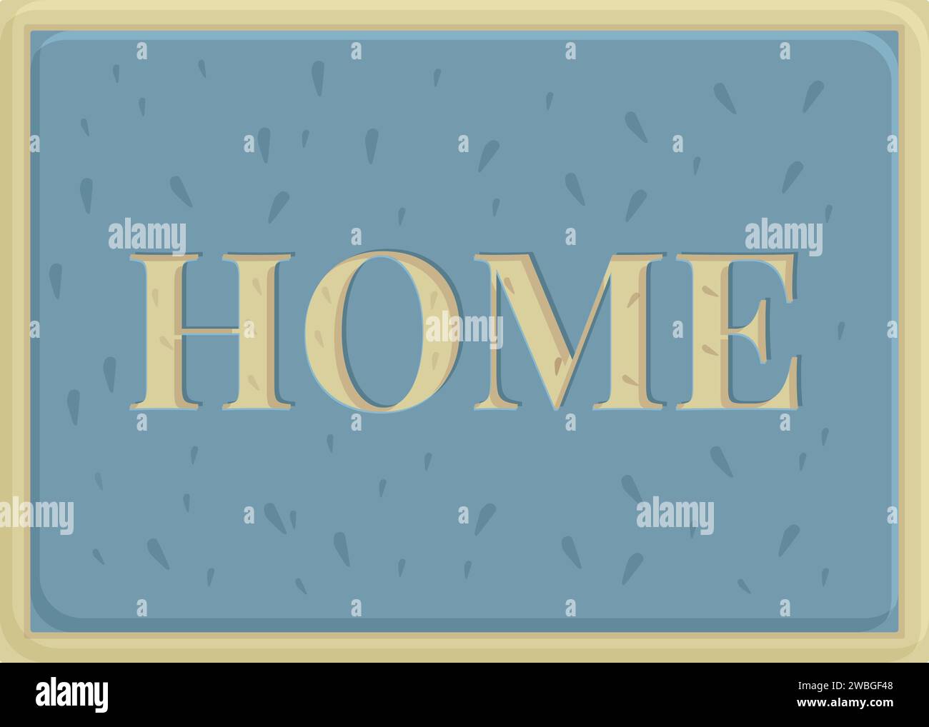 Home door mat icon cartoon vector. Step front. Open porch area Stock ...