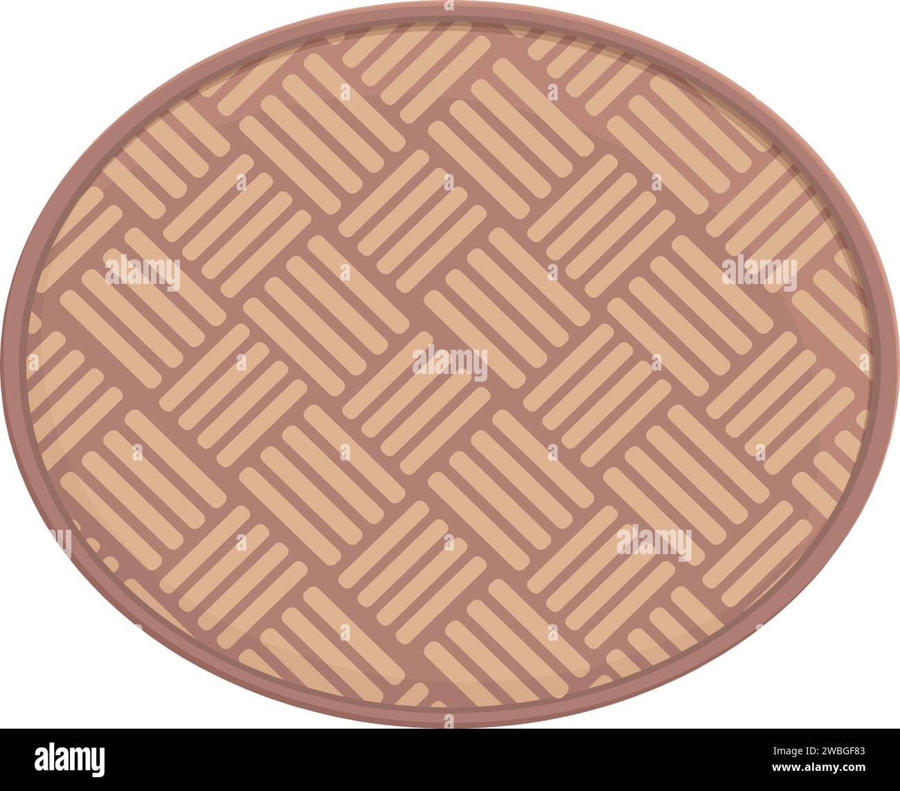 Textile door mat icon cartoon vector. Clean entry visit. Greeting ...