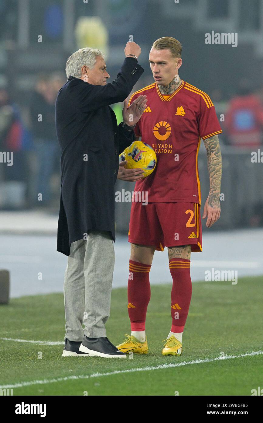 Stadio Olimpico, Rome, Italy. 10th Jan, 2024. Italian Coppa Italia ...