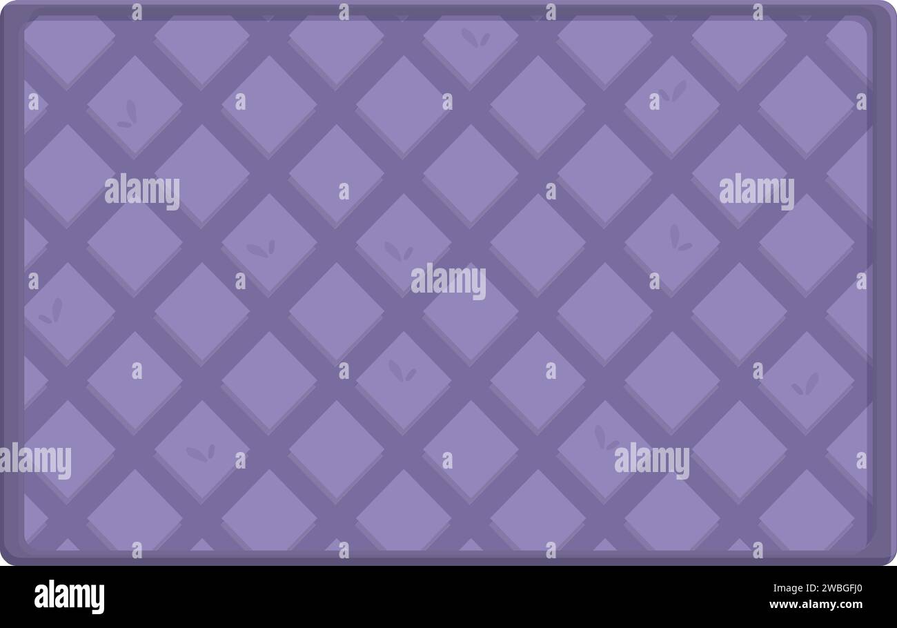 Striped door mat icon cartoon vector. Home shoe street. Ground matting ...