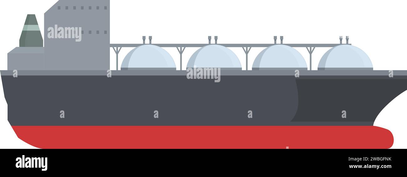 Technology gas carrier icon cartoon vector. Ship marine cargo. Lorry ...