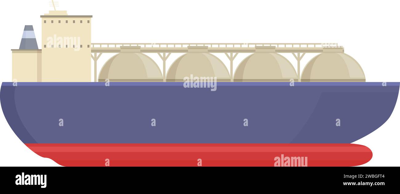 Big cargo ship icon cartoon vector. Marine sea vessel. Carrier ship ...