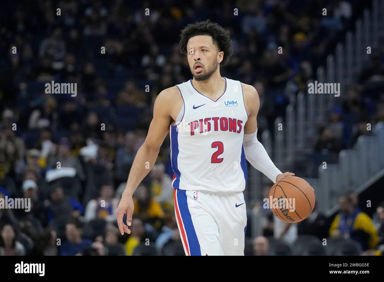 Detroit Pistons guard Cade Cunningham during an NBA basketball game ...