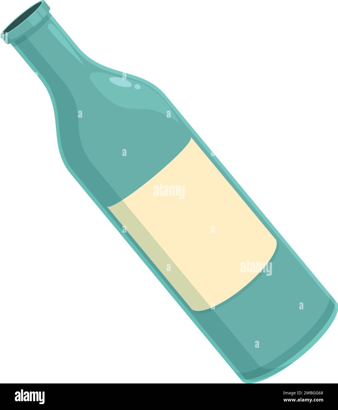Glass bottle garbage icon cartoon vector. Recycle glass. Sorting home ...