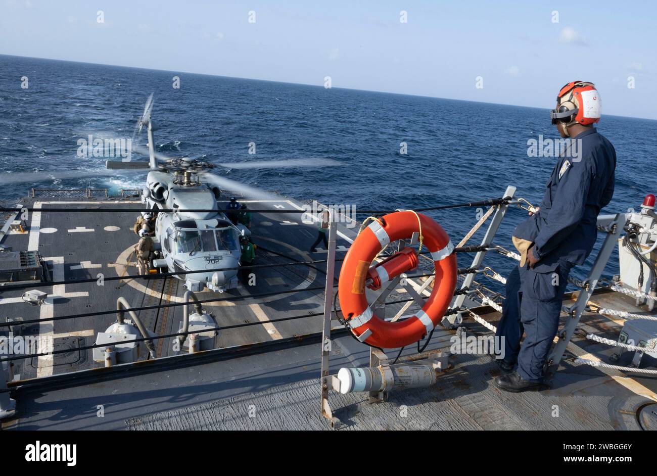 231218-N-CK669-3020 RED SEA (Dec. 18, 2023) Seaman Kevin Walker Jr ...