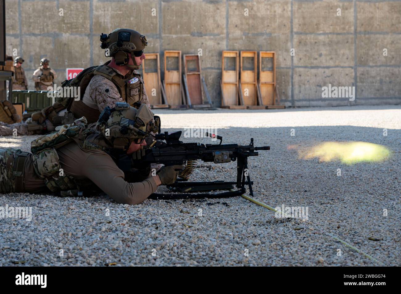 A U.S. Air Force pararescueman, assigned to the 52nd Expeditionary ...