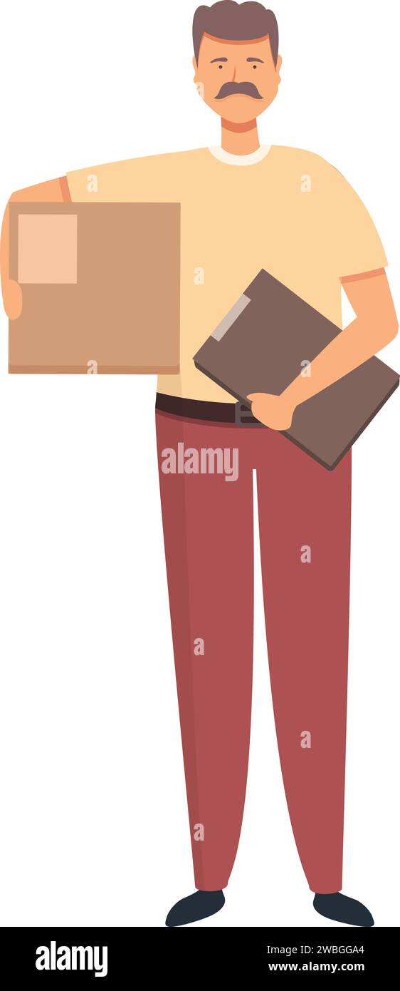 Computing service manager icon cartoon vector. Device parcel. Service ...