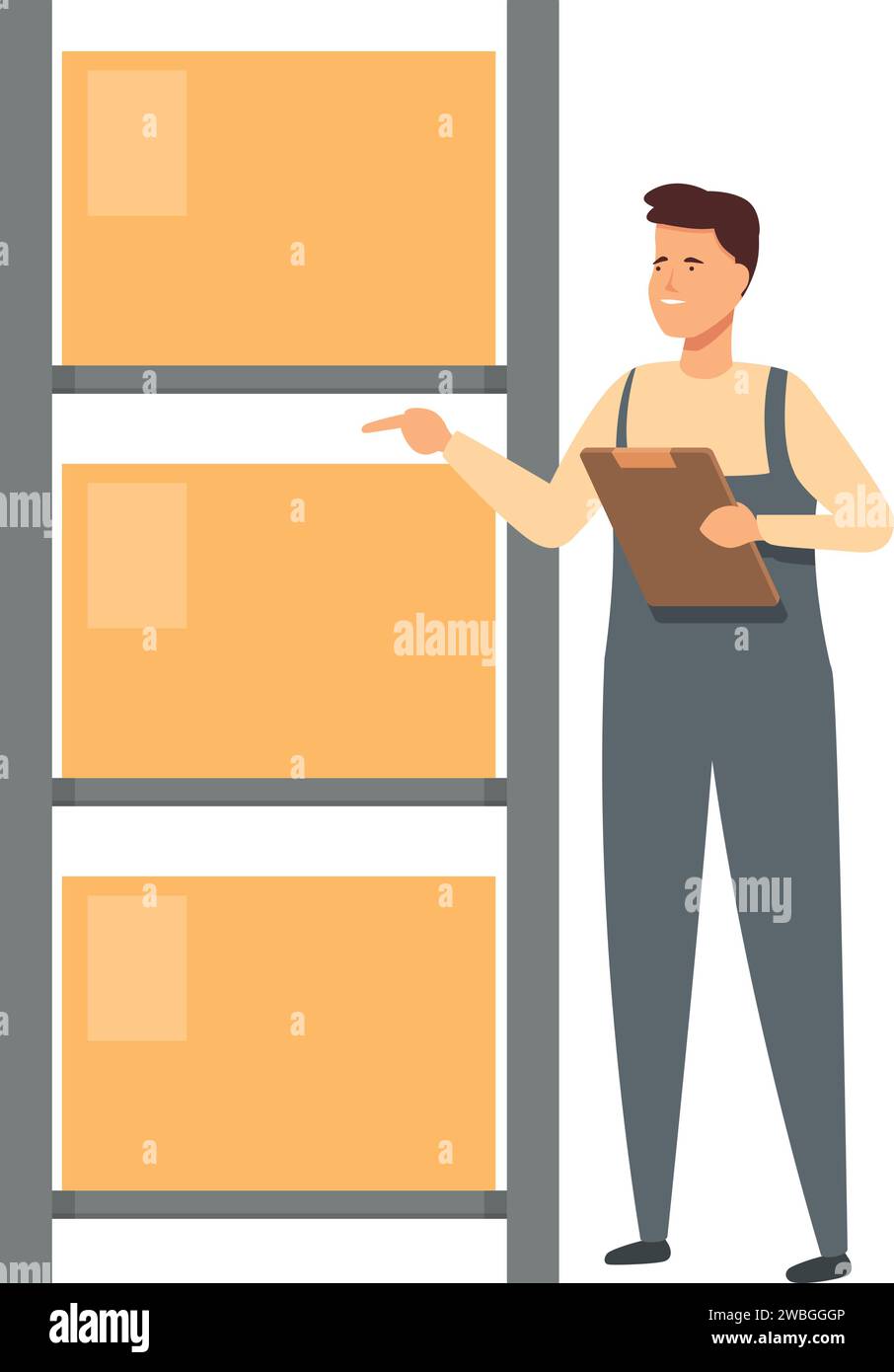 Warehouse store rack icon cartoon vector. Room cargo. Cart parcel ...