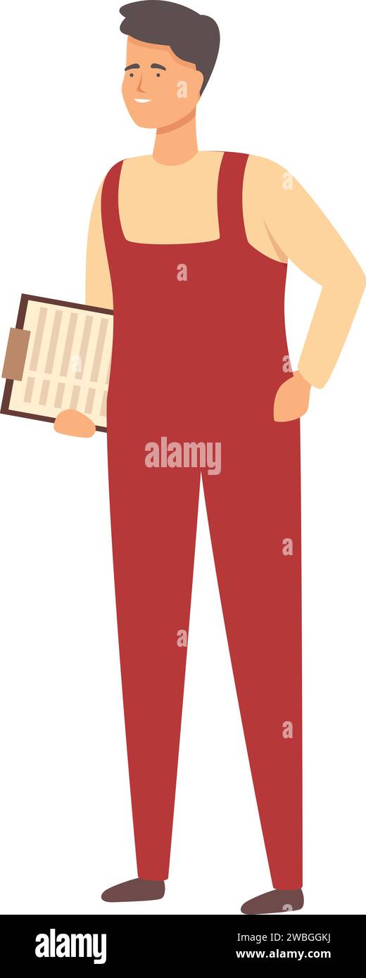 Storekeeper device cargo icon cartoon vector. Supplier inventory ...