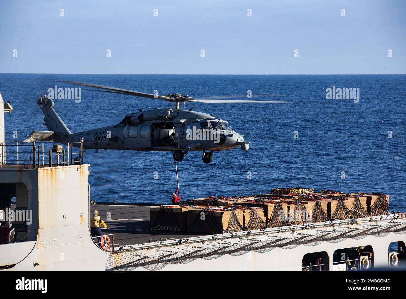 An MH-60S Sea Hawk, attached to the "Tridents" of Helicopter Sea Combat ...
