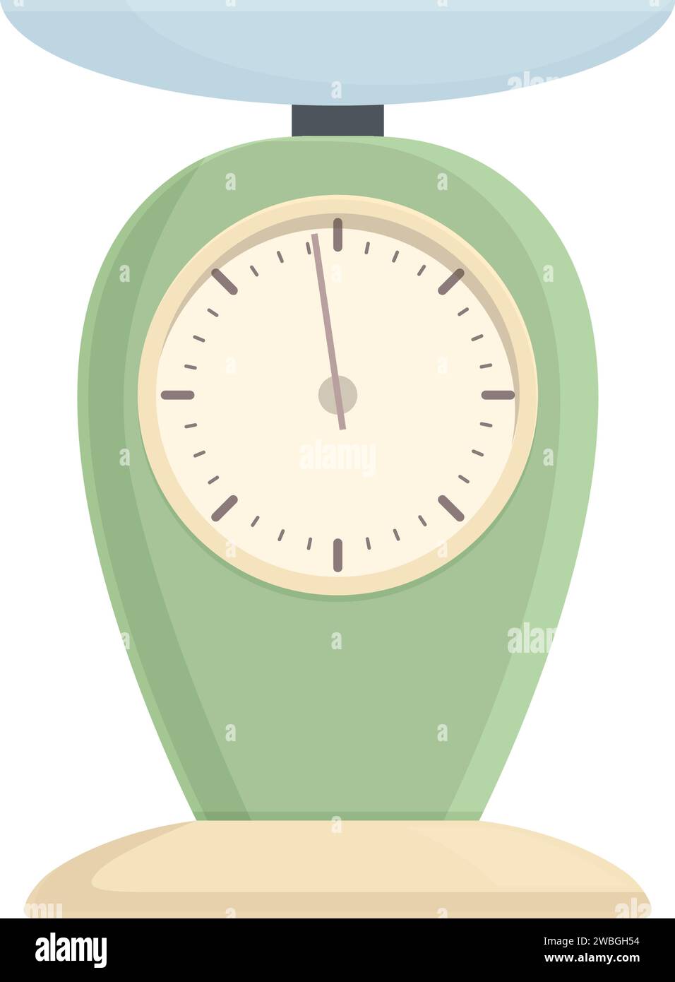 Device scales icon cartoon vector. Cooking chef equal. Digital measure ...