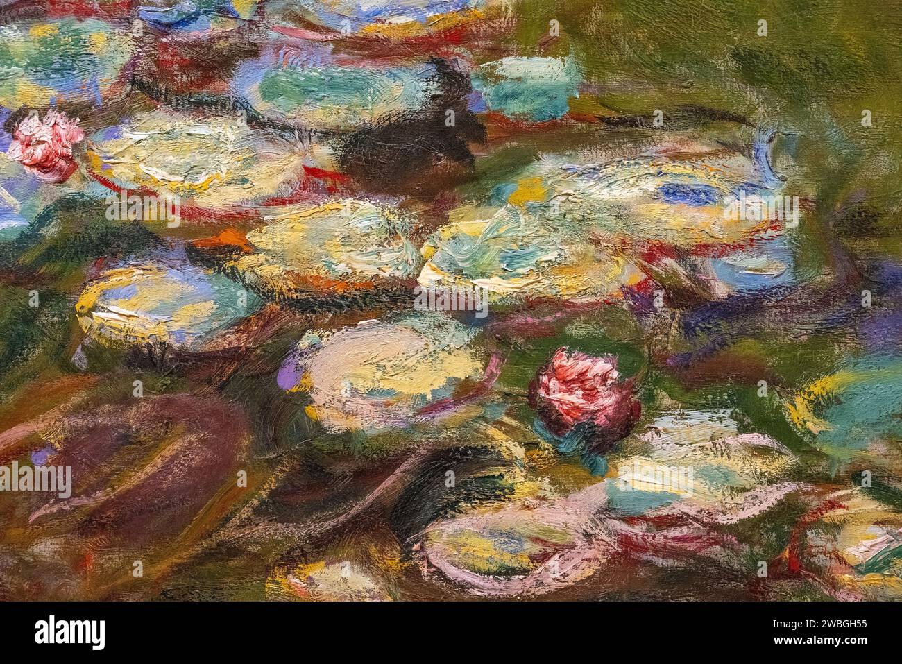painting "Lilies" by Claude Monet from 1914-1917 Stock Photo - Alamy