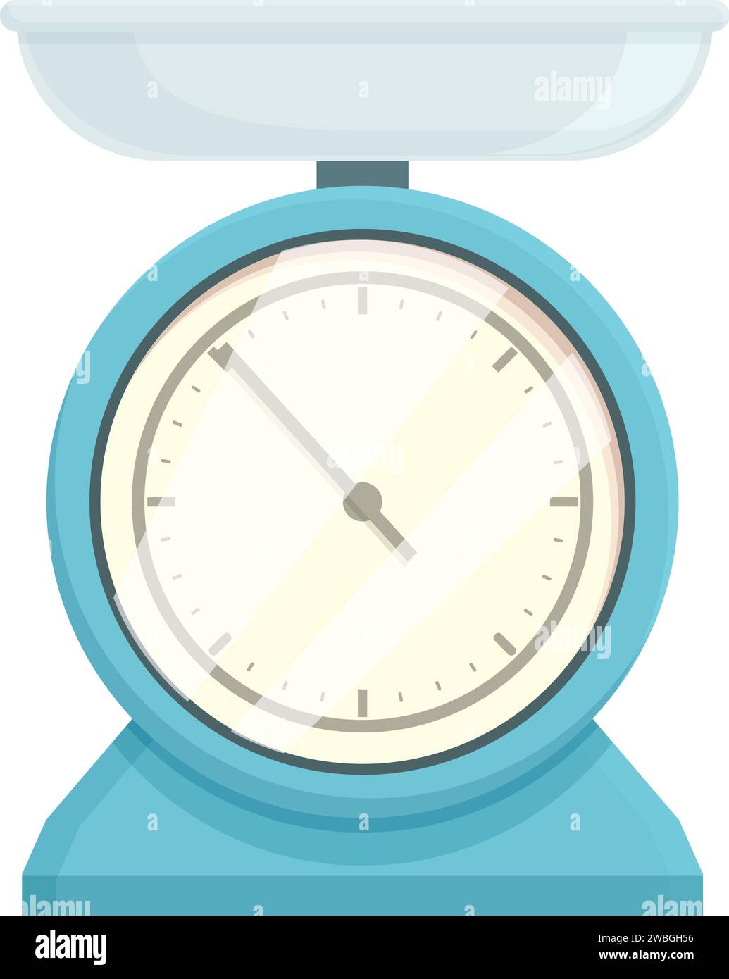 Device scales icon cartoon vector. Kitchen tool. Bakery weight Stock ...