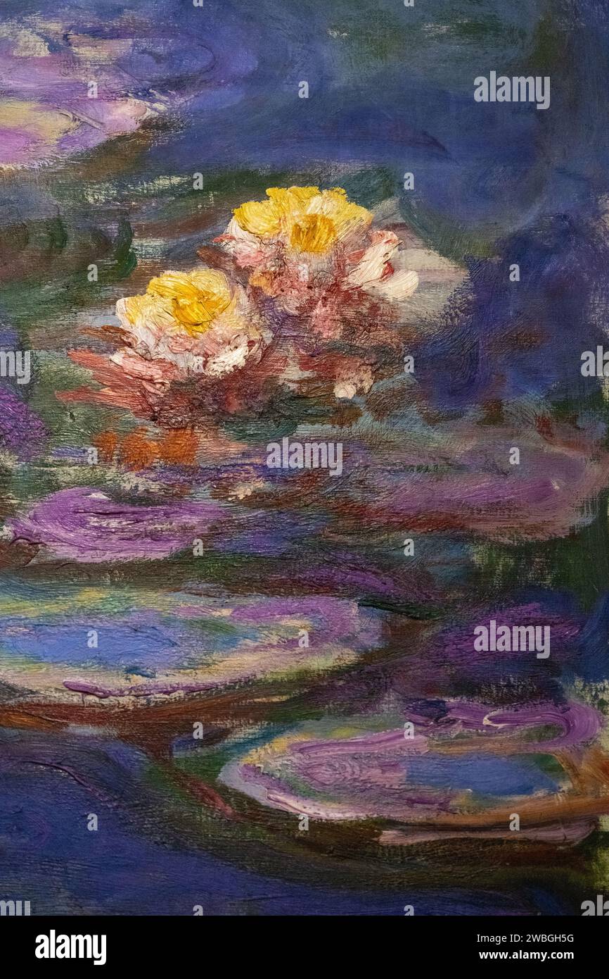 painting "Lilies" by Claude Monet from 1914-1917 Stock Photo - Alamy