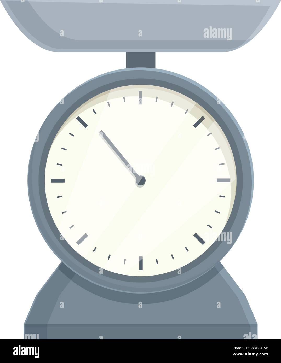 Circle scales icon cartoon vector. Kitchen home tool. Utensil device ...