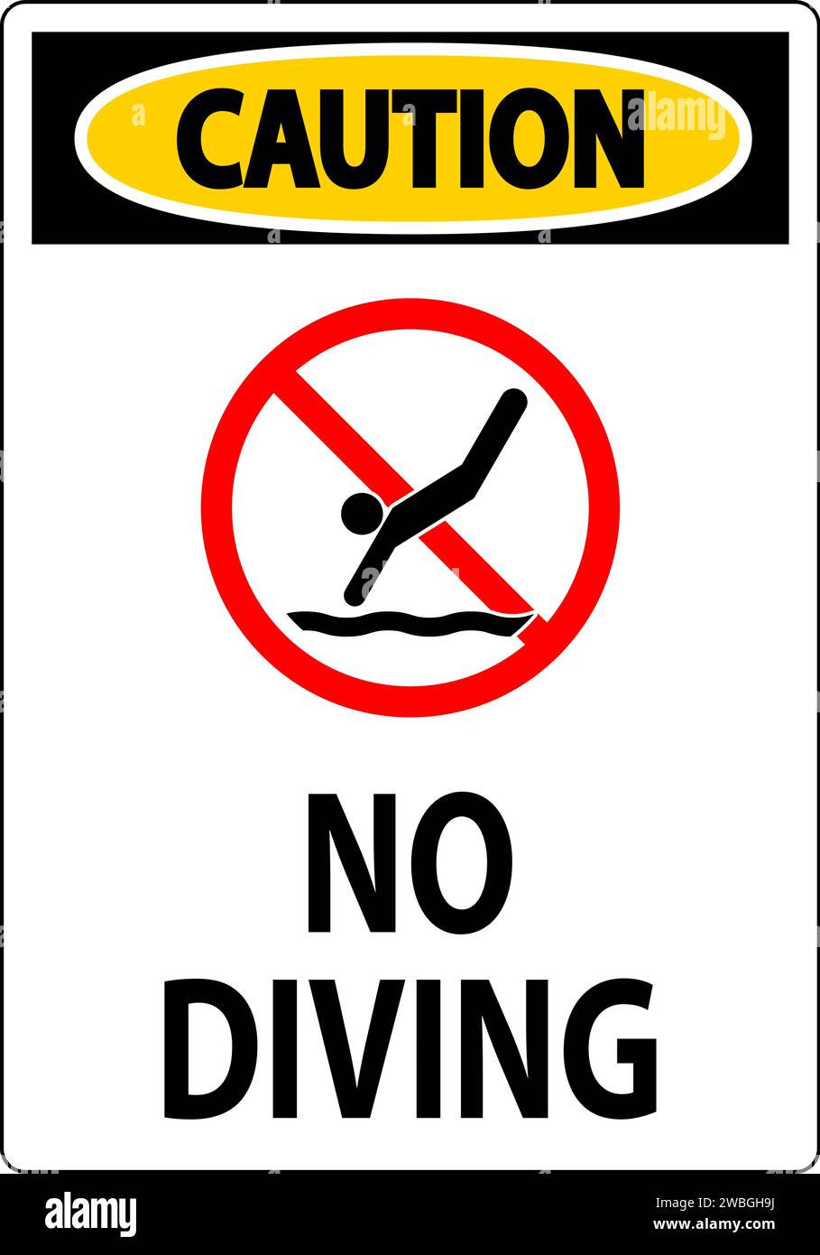 Unsafe for swimming Stock Vector Images - Alamy