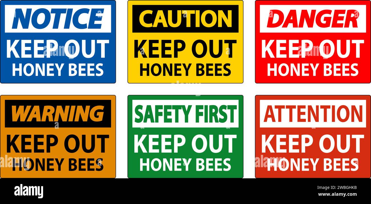 Swarm of honey bees Stock Vector Images - Alamy