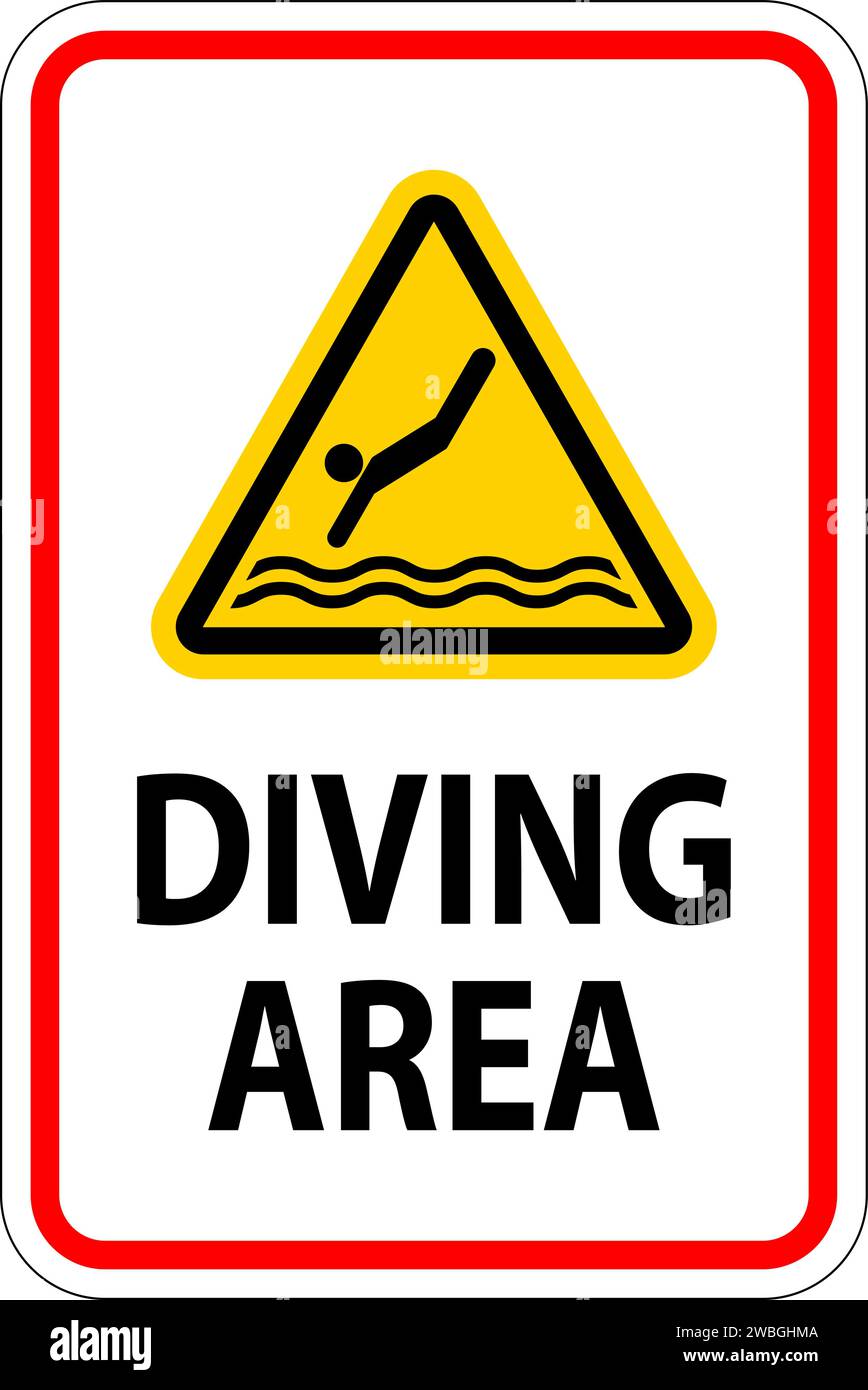 Diving area sign Stock Vector Images - Alamy