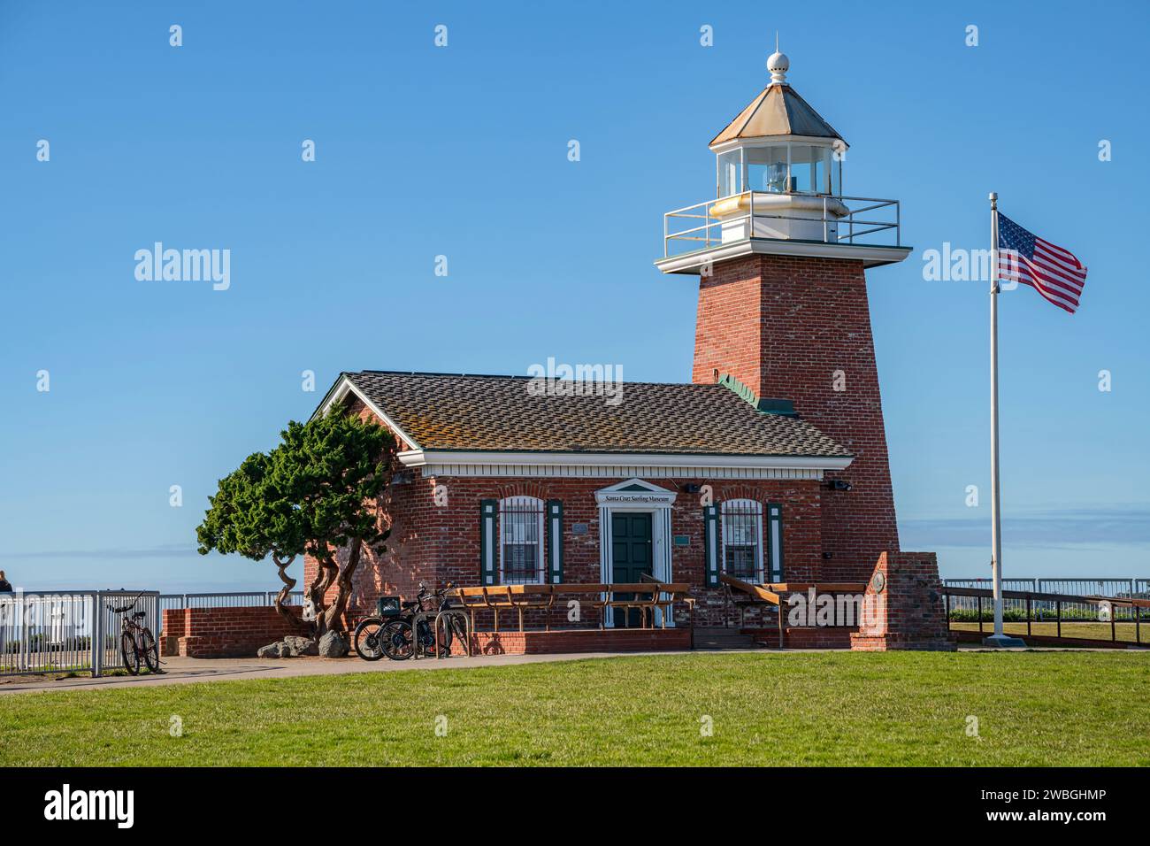 Lighthouse and museum park a historical landmark in Santa Cruz ...