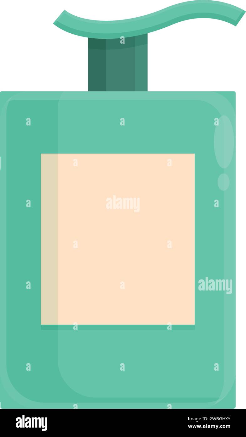 Shampoo bottle icon cartoon vector. Portrait person. Adult cream spots ...