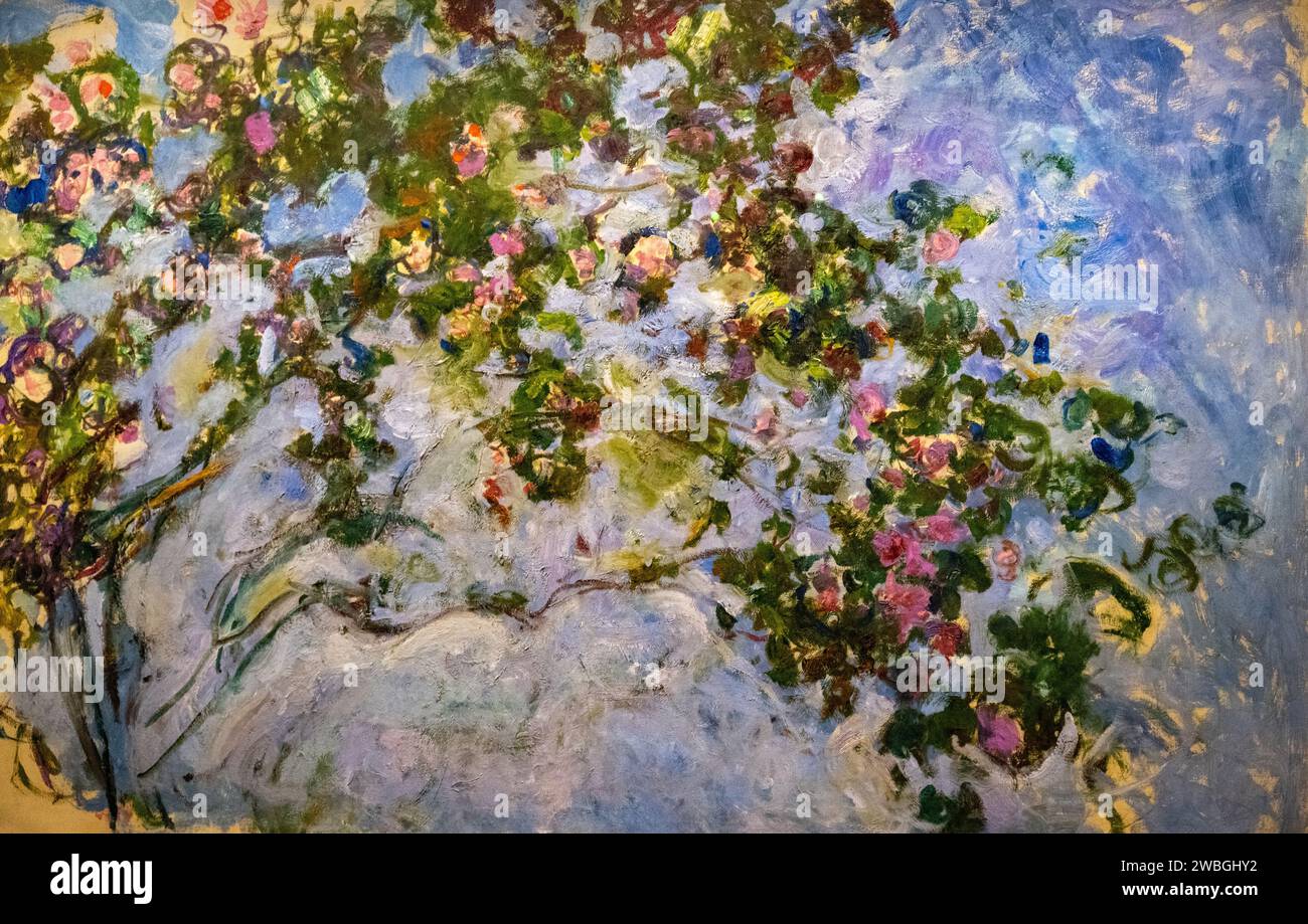 painting, "The Roses" by Claude Monet from 1925-1926 Stock Photo - Alamy